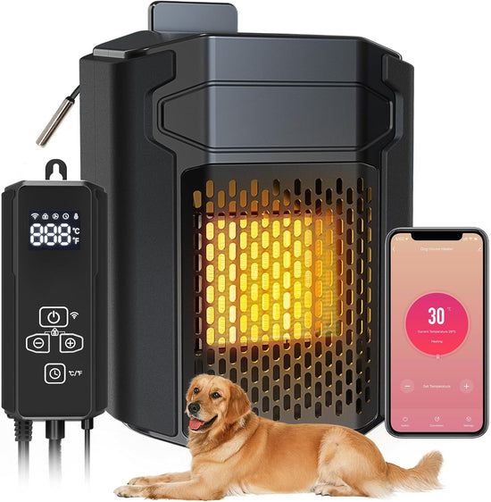 500Watt Dog House Heater With Thermostat WIFI Control for Outside – PetNF